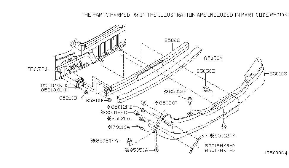 2003 Infiniti M45 Rear Bumper - Infiniti Parts Deal