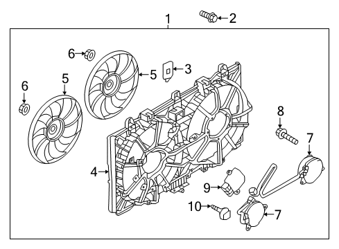 Cooling System, Radiator, Water Pump, Cooling Fan - 2020 Infiniti Q50