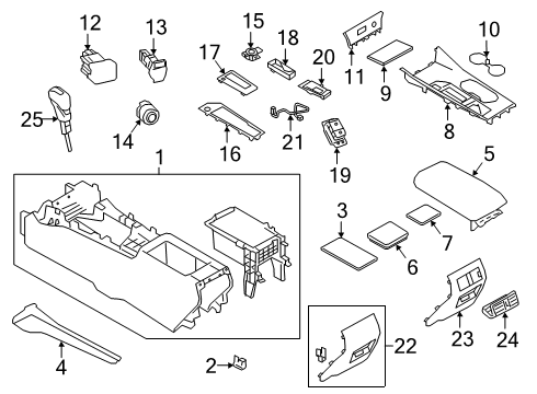 25331-6CA0A Genuine Infiniti #253316CA0A Socket-Assembly