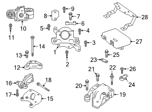 Engine & Trans Mounting - 2020 Infiniti QX50