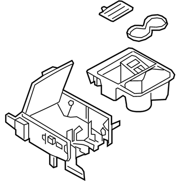 96924-5NA1A Genuine Infiniti #969245NA1A Pocket-Console